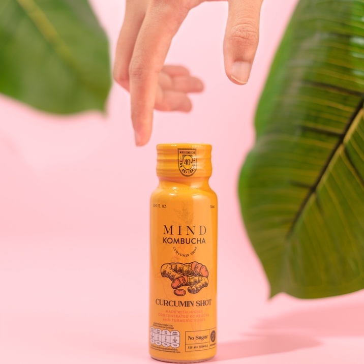 Mind Kombucha Curcumin Shot (Official) คอมบูชะขมิ้นชันเข้มข้น เซ็ต 3 ...