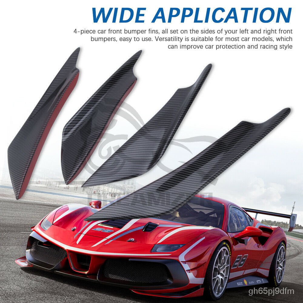 ️Car Front Bumper Canard Splitter Lip for Mitsubishi Lancer EVO X 10 ...