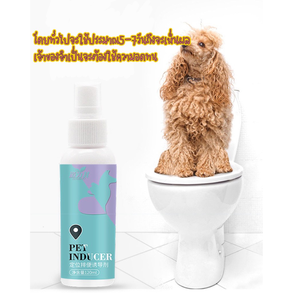 Pet inducer สเปรย์สำหรับฝึกสุนัขขับถ่ายให้เป็นที่ ปริมาณ 120 ml ...