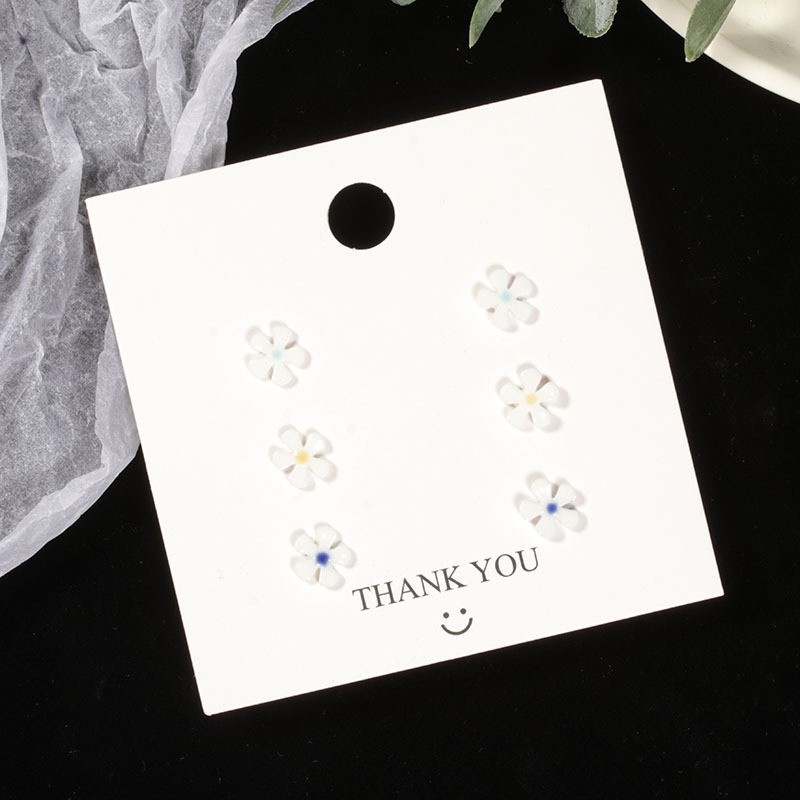 ชุดต่างหูเซรามิค เข็มเงิน S925 จี้รูปผลไม้ ดาวน่ารัก สามคู่ - softhome.th - ThaiPick