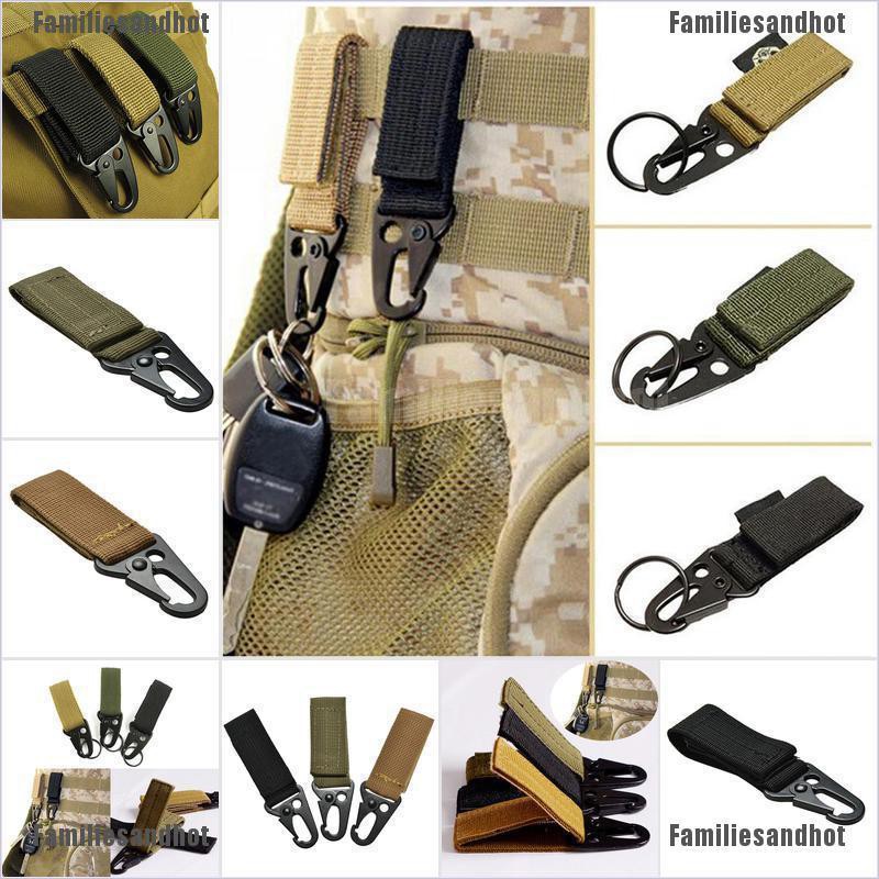 Familiesandhot Practical Nylon Key Hook Webbing Molle Buckle Hanging ...