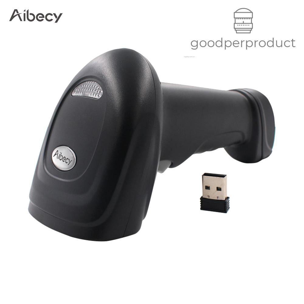Good&P Aibecy Handheld 2.4G Wireless USB Wired 1D Barcode Scanner CCD ...