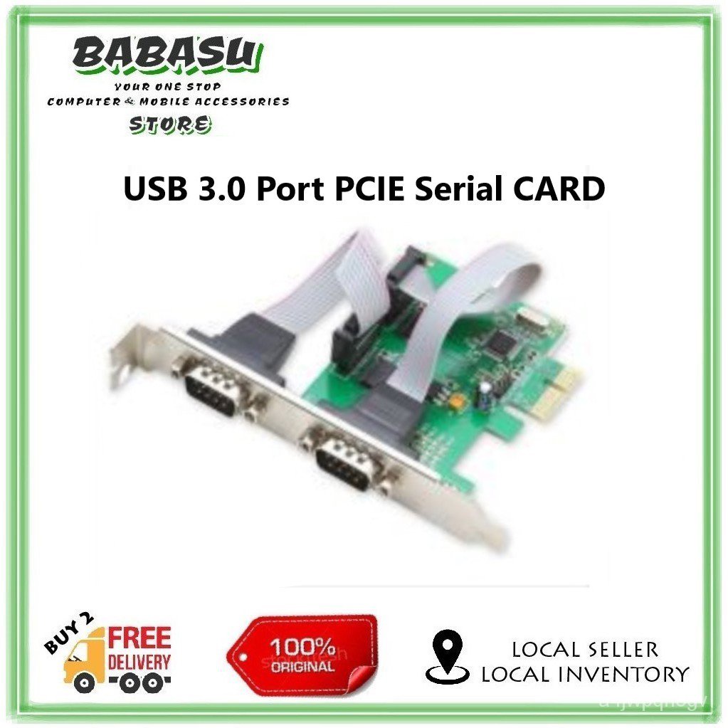 USB 3.0 2 Port PCI Express RS232 Serial Adapter Card/PCI-E Parallel ...