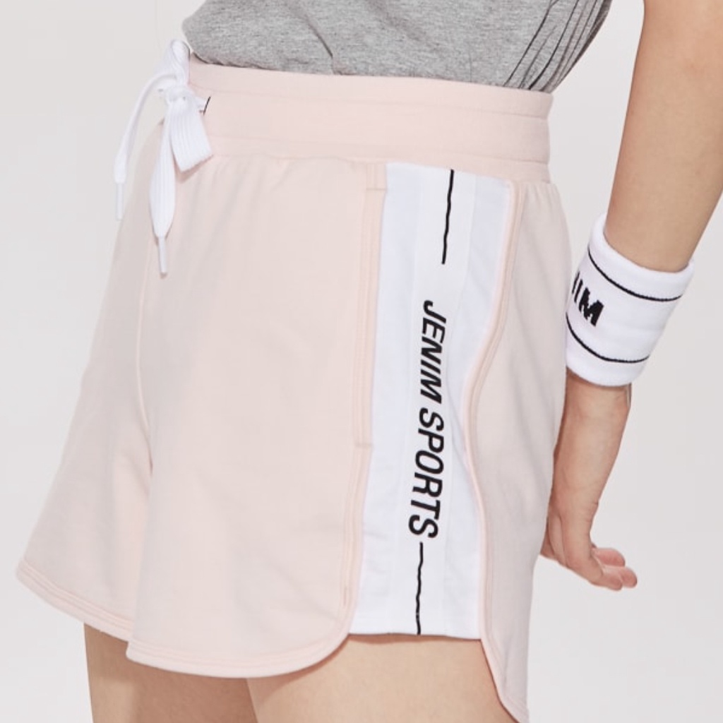 Jenim Sports Tape Shorts Womens Shorts กางเกงขาสั้น สีเทา สีชมพู ...
