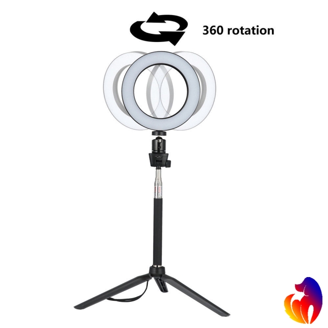 14.5/16/20cm Dimmable LED Ring Light Selfie Light Lamp Photo Camera ...