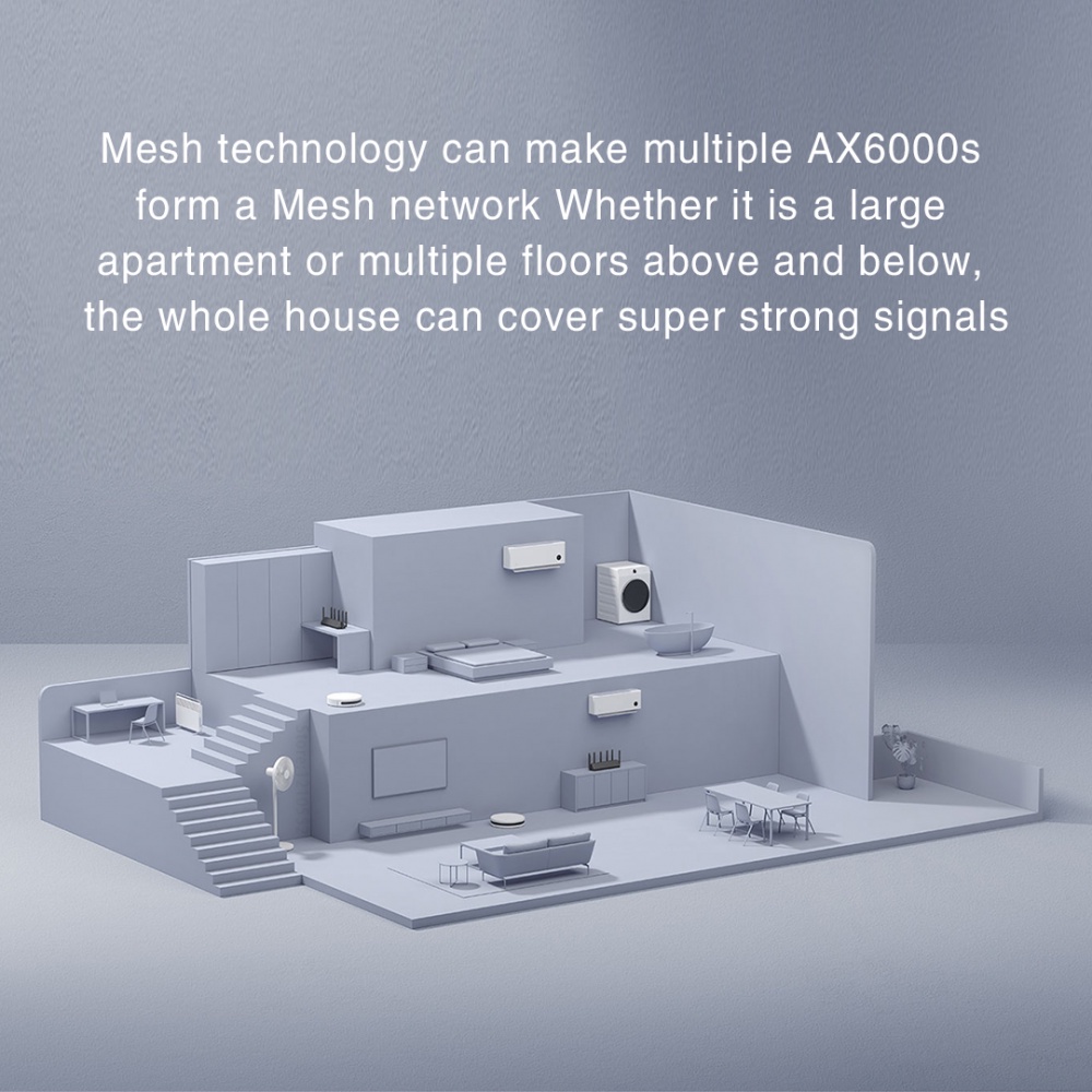 Xiaomi You Pin AX6000 aiot เราเตอร์6000mbs wifi6 VPN 512เมกะไบต์ ...