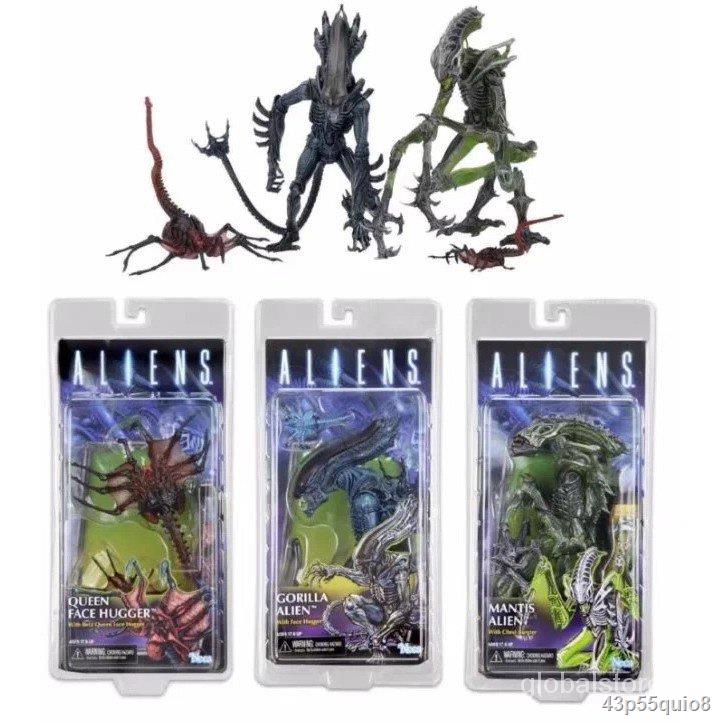 AVP Aliens vs Predator Queen Face Hugger Mantis Gorilla Alien Figure ...