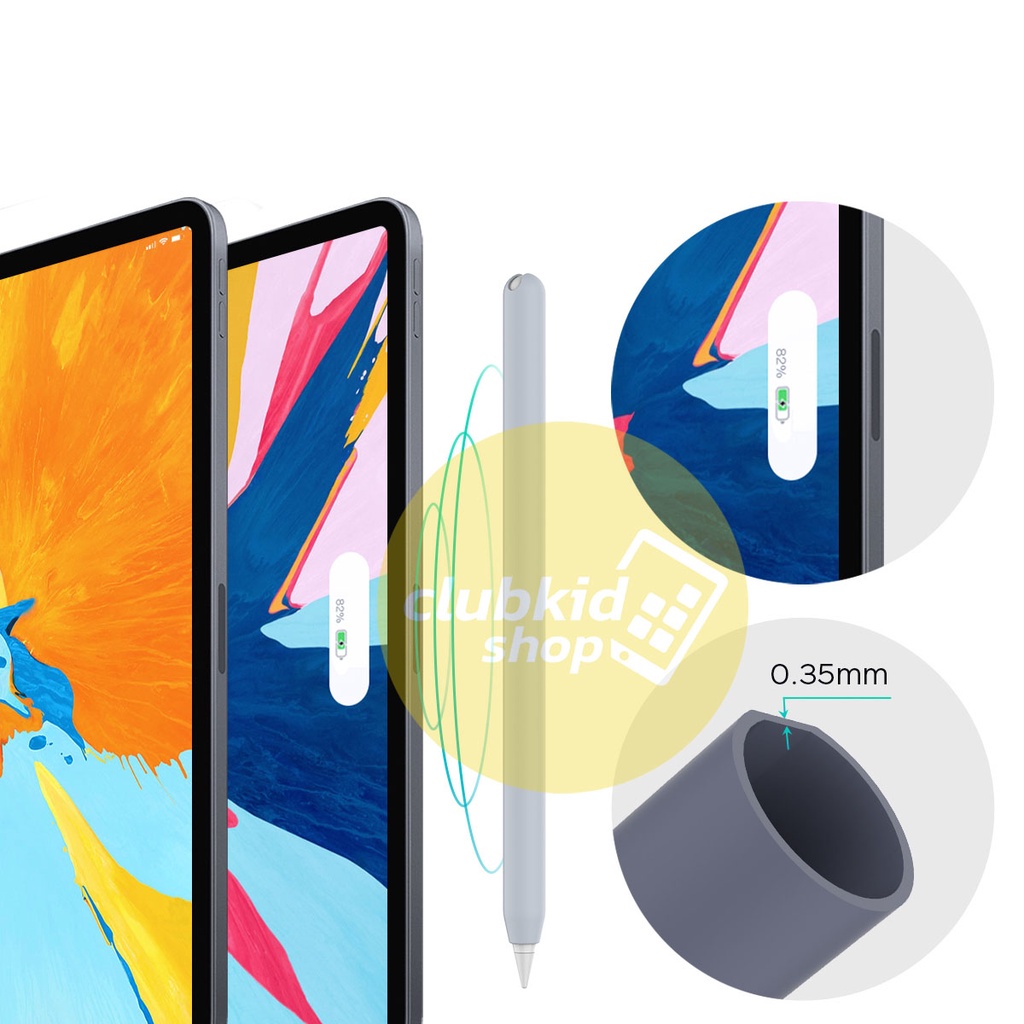 เคสปากกาสำหรับไอแพด AP Stylus Pencil Gen 2 รุ่นใหม่ บาง 0.35 เคส ปลอก ...