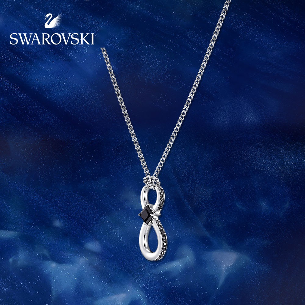 พร้อมส่ง【100%Original】Swarovski คริสตัล สร้อยคอแฟชั่น โรสโกลด์/แพลทินัม ...