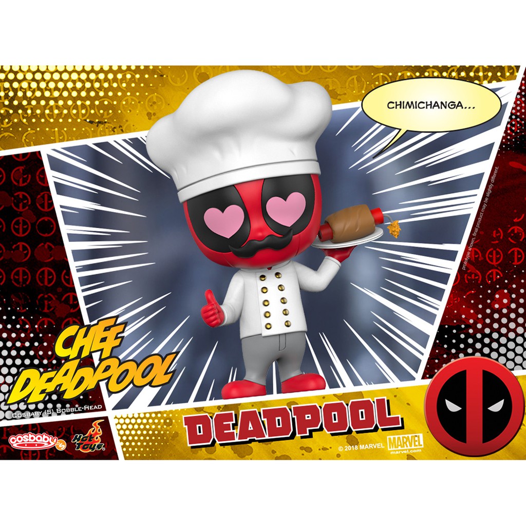 Hottoys ฟิกเกอร์ ของสะสม Cosbaby COSB484 Chef Deadpool - ufc2zepztu ...