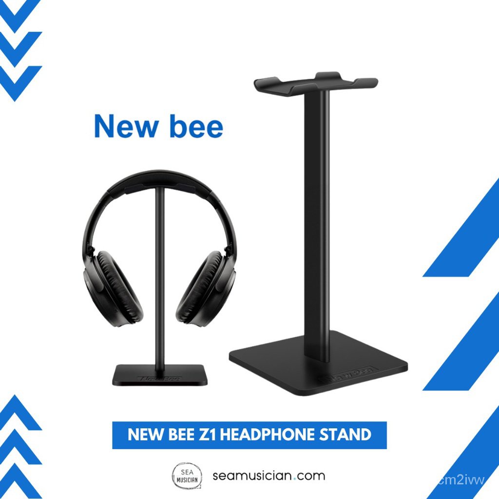 (Sale ) ALUMINIUM HEADPHONE STAND NEW BEE - BLACK (HEAD PHONE STAND ...