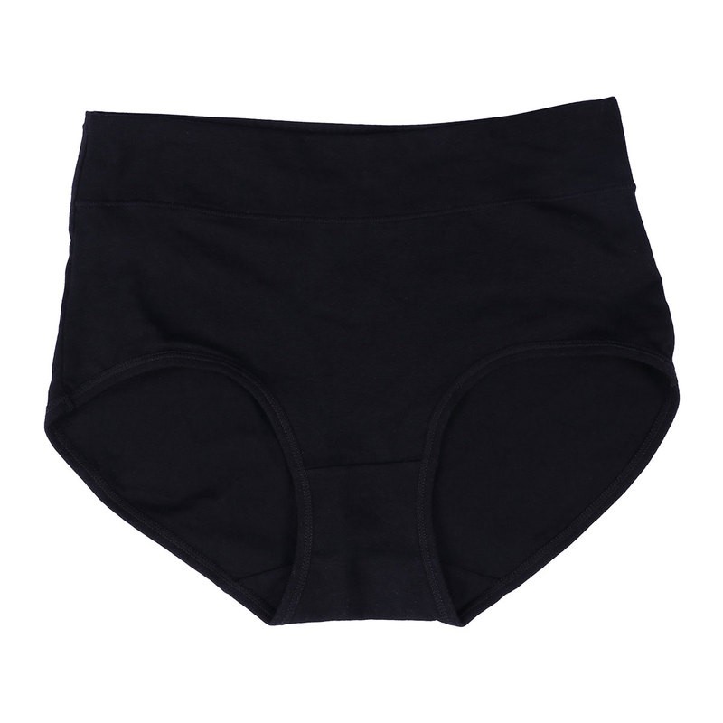 Womens Mid-rise Pure Color Underwear Middle Waist Briefs Triangle ...