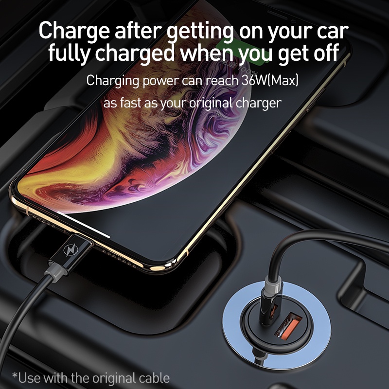 ♨Mini USB Car Charger Quick Charge 4.0 PD 3.0 48W Fast Charging Charger ...