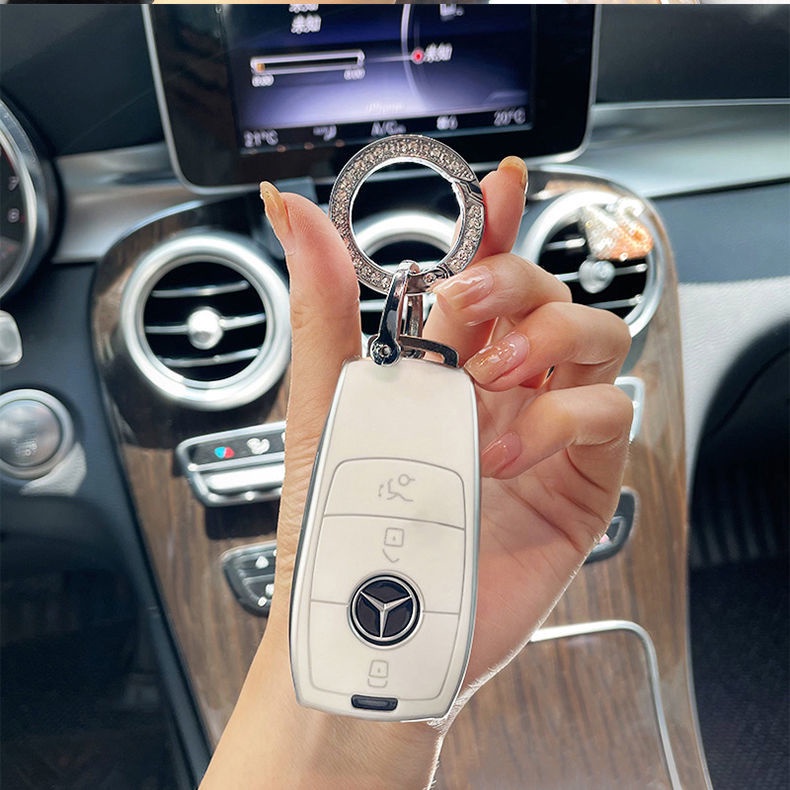 Mercedes-Benz new C-class E-class GLC300 c260l e300l E260 หัวเข็มขัด C200 A200 เปลือกรถเช่าเหมา ...