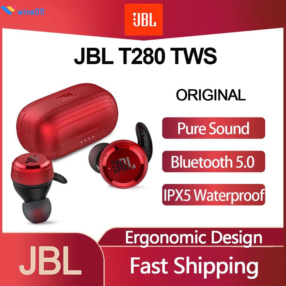 Jbl T280 Tws หูฟังบลูทูธไร้สาย 5.0 กันน้ํา สําหรับเล่นกีฬา - 5rchbtmo51 ...
