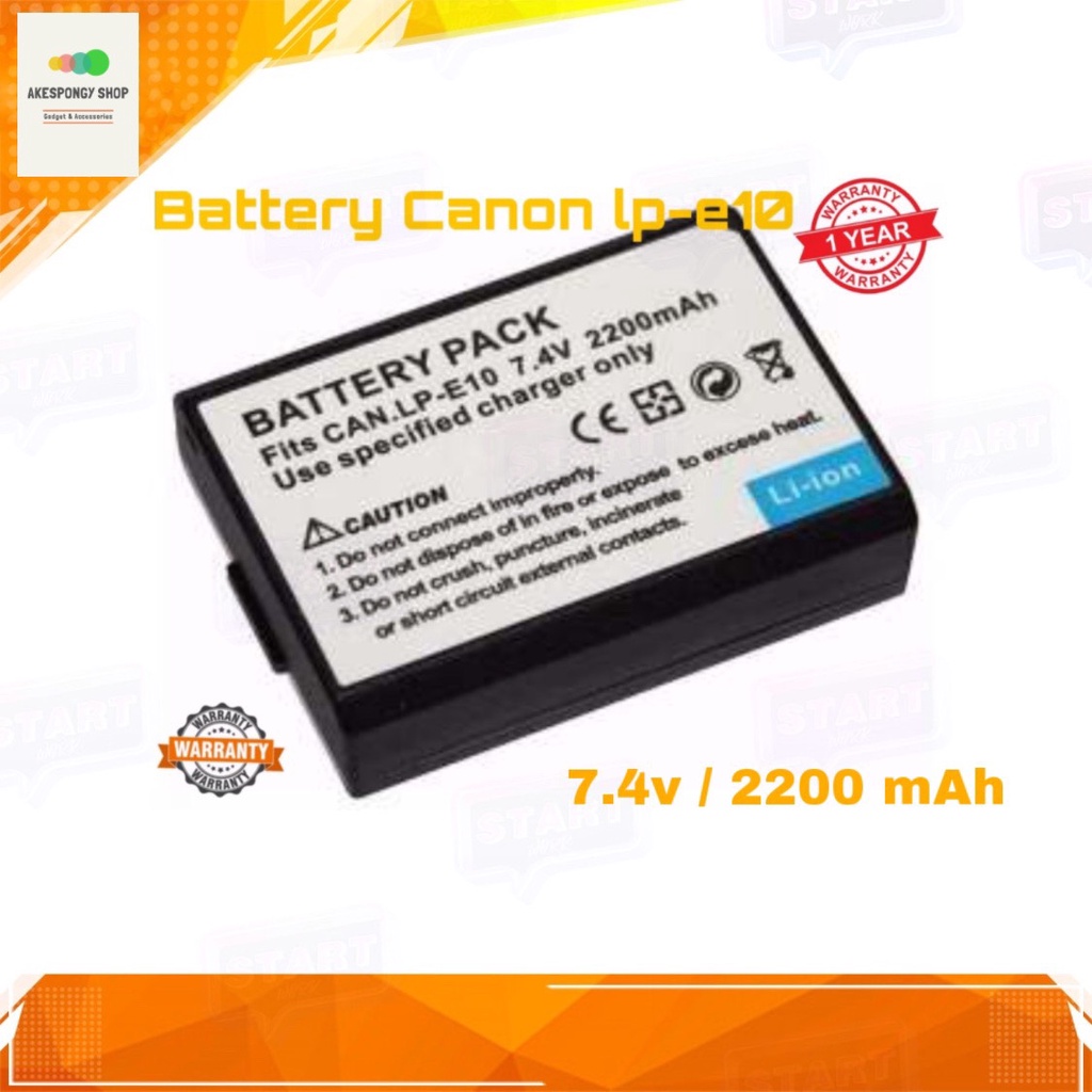 แบตกล้อง Camera battery Canon รุ่น LP-E10 2200mAh for Canon Battery LP ...
