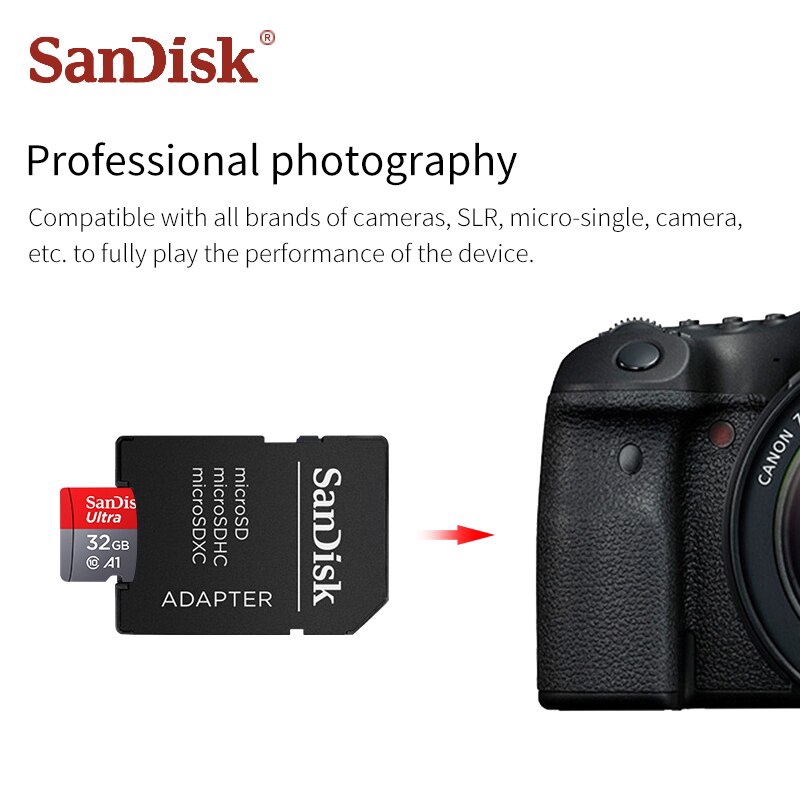 SanDisk A Micro SD Card 200GB 256GB Flash Cards Class 10 Memory Card ...