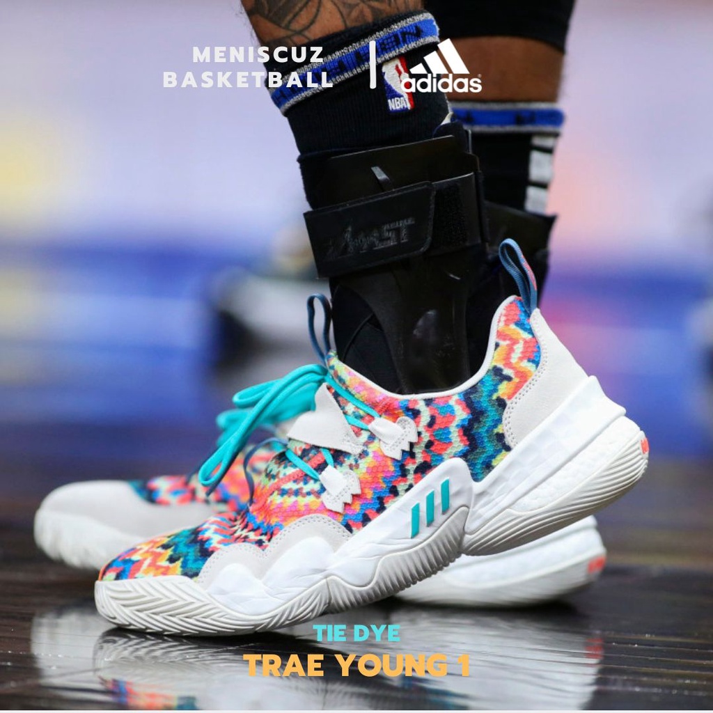 รองเท้าบาส Adidas Basketball TRAE YOUNG 1 TIE-DYE ของแท้ 100 - meniscuz ...