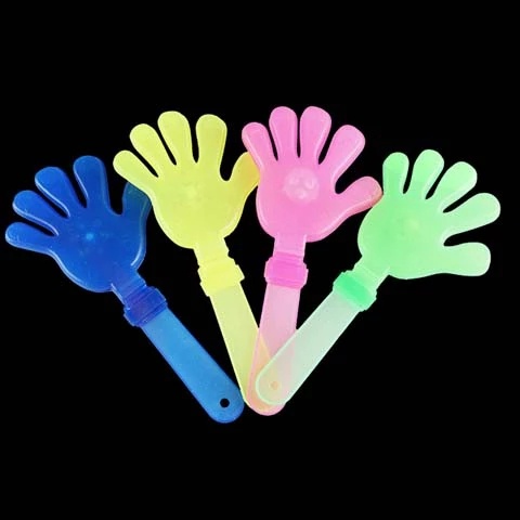 12pcslot Light up Toys Applause Props LED Light Clap Hands Palms Shoot ...