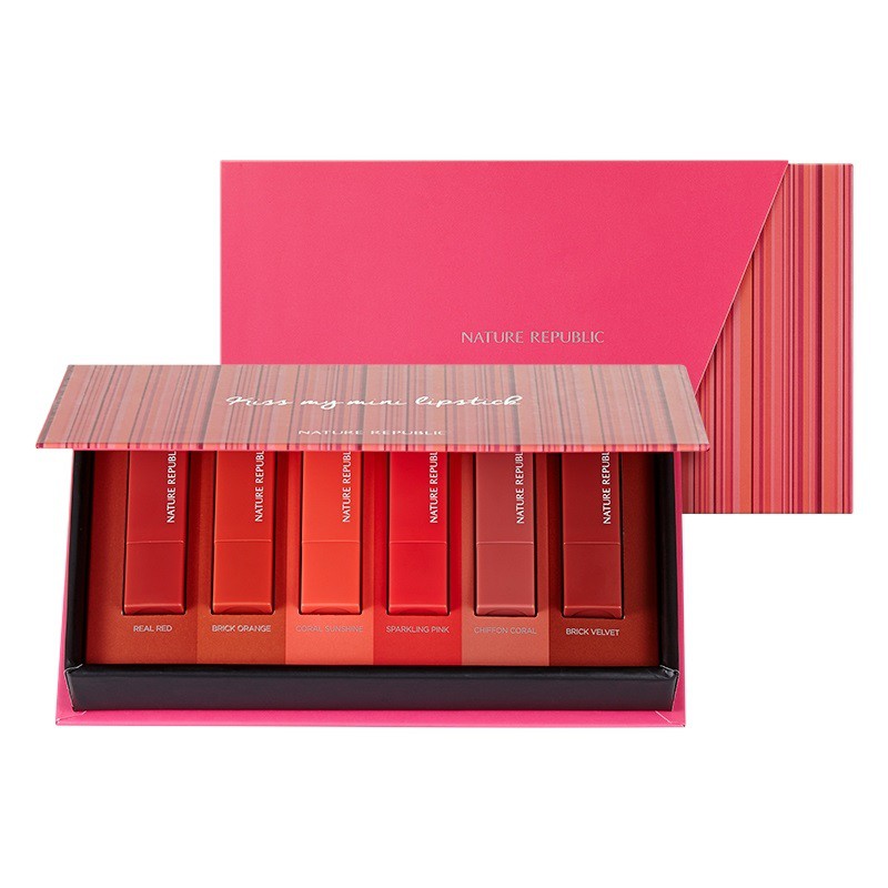Nature Republic Kiss Mami Mini Lipstick Kit Mat Edition - onniesister ...