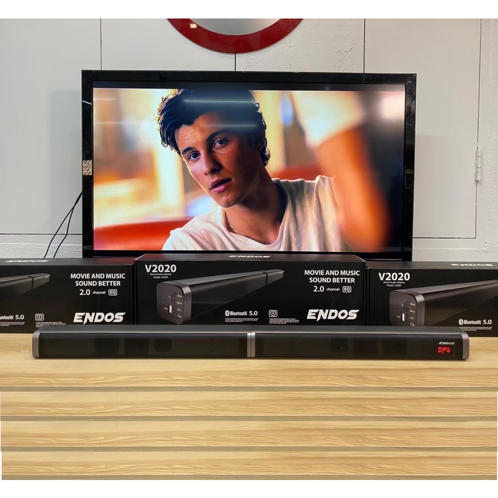 V2020 Endos Soundbar โฮมเธียเตอร์ ลำโพงซาวบาร์ ลำโพงบลูทูธ ลำโพงคอม ...