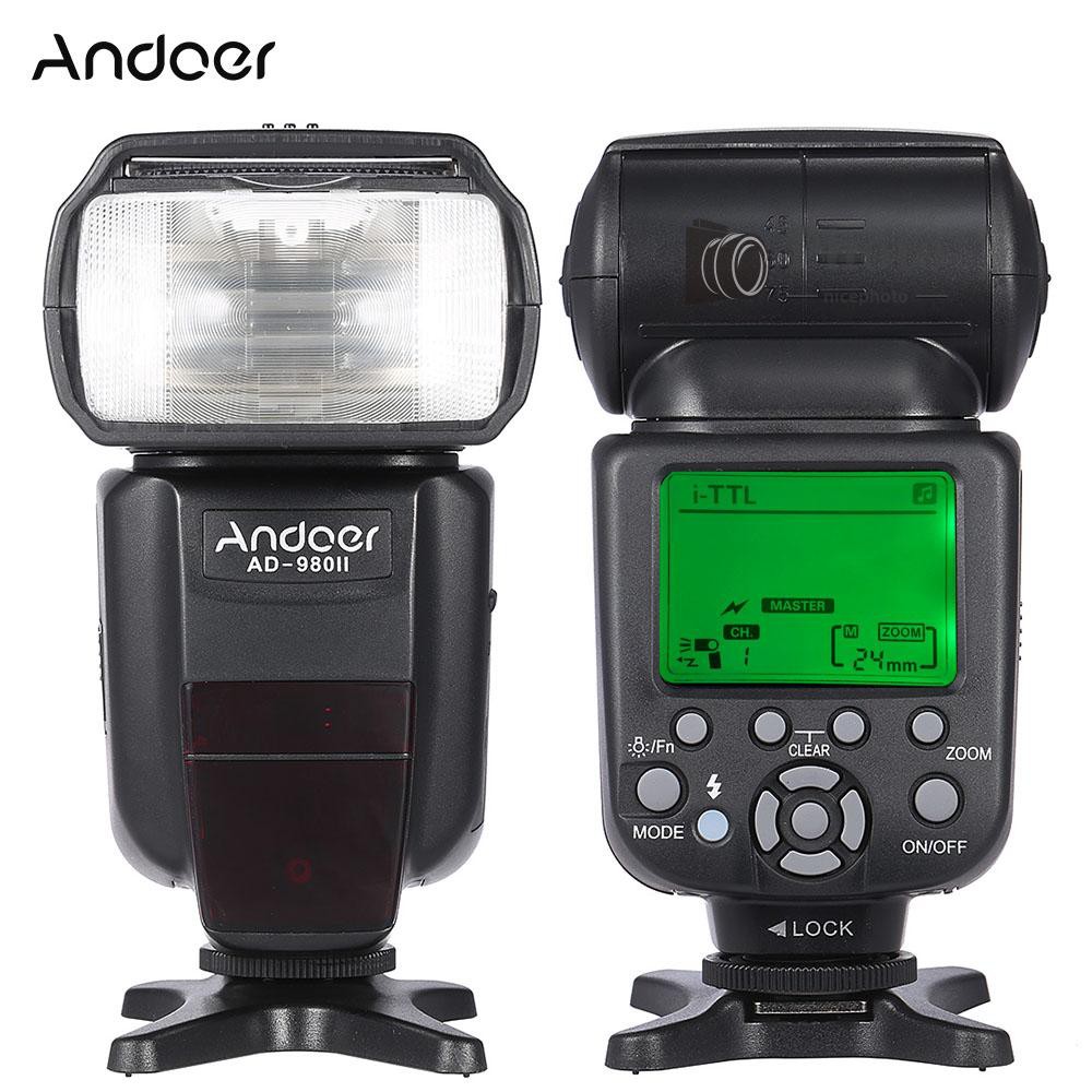 Andoer AD-980II i-TTL HSS 1/8000s Master Slave GN58 Flash Speedlite for D7200 D7100 D7000 D5200 ...