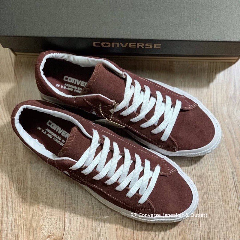Converse One Star Ox Maroon คอนเวิร์ส สินค้าพร้อมกล่อง มีเก็บปลายทาง ...