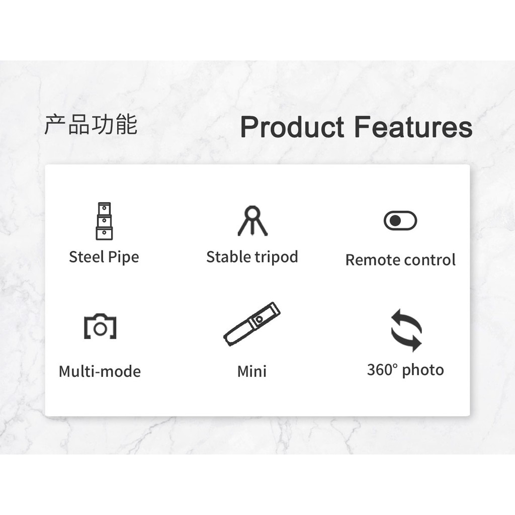 ไม้เซลฟี่Mini Wireless bluetooth foldable selfie stick triod shutter ...