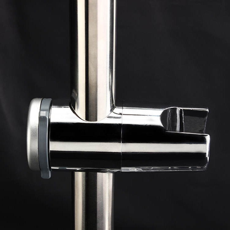 NEW Polished Chrome Shower Riser Rail Set Adjustable Shower Sliding Bar ...