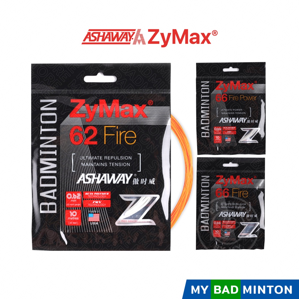 ใหม่ เอ็นแบดมินตัน ASHAWAY รุ่น ZyMax (Made in USA ) แบรนด์ดังโซนยุโรป ...