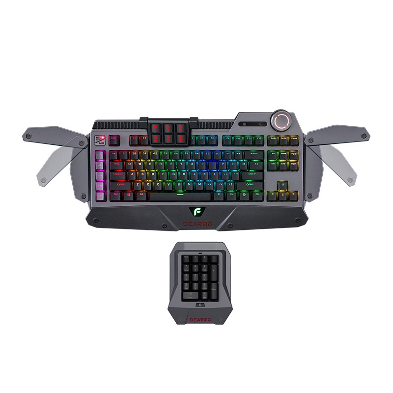 [Spot quick shipping] Dimo F4 mechanical keyboard Cherry black axis RGB ...