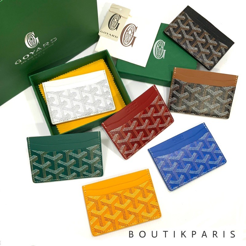 สต๊อคพร้อมส่ง New Goyard Card Holder ที่ใส่การ์ดกอยาดแบบแบน | Shopee ...