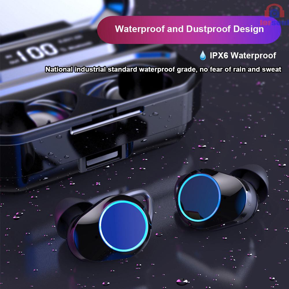 G02 Tws - Wireless Bt 5 . 0 หูฟังสเตอริโอแบบ In - Ear Ipx 6 กันน้ํา ...