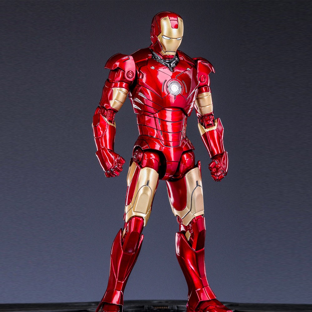 Ready【ZD TOYS】Original Marvel 1/10 Iron Man Mark 3 LED version Hall of ...