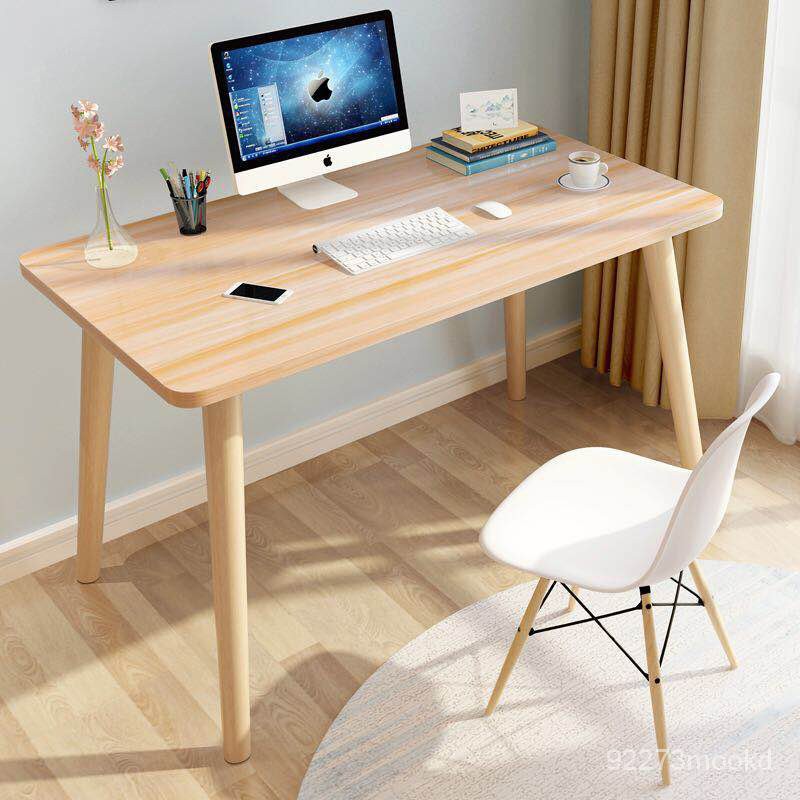 Hot Sale#Nordic Computer Desk Desktop Home Study Office Writing Desk Dining Table Simple Modern ...