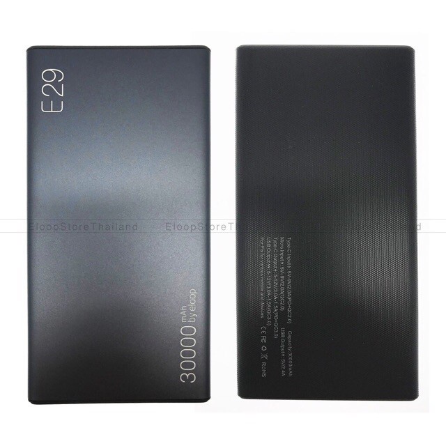 ELOOP E29 แบตสำรอง 30000mAh แท้ 100 Quick Charge 3.0 Power Bank - goodit668 - ThaiPick