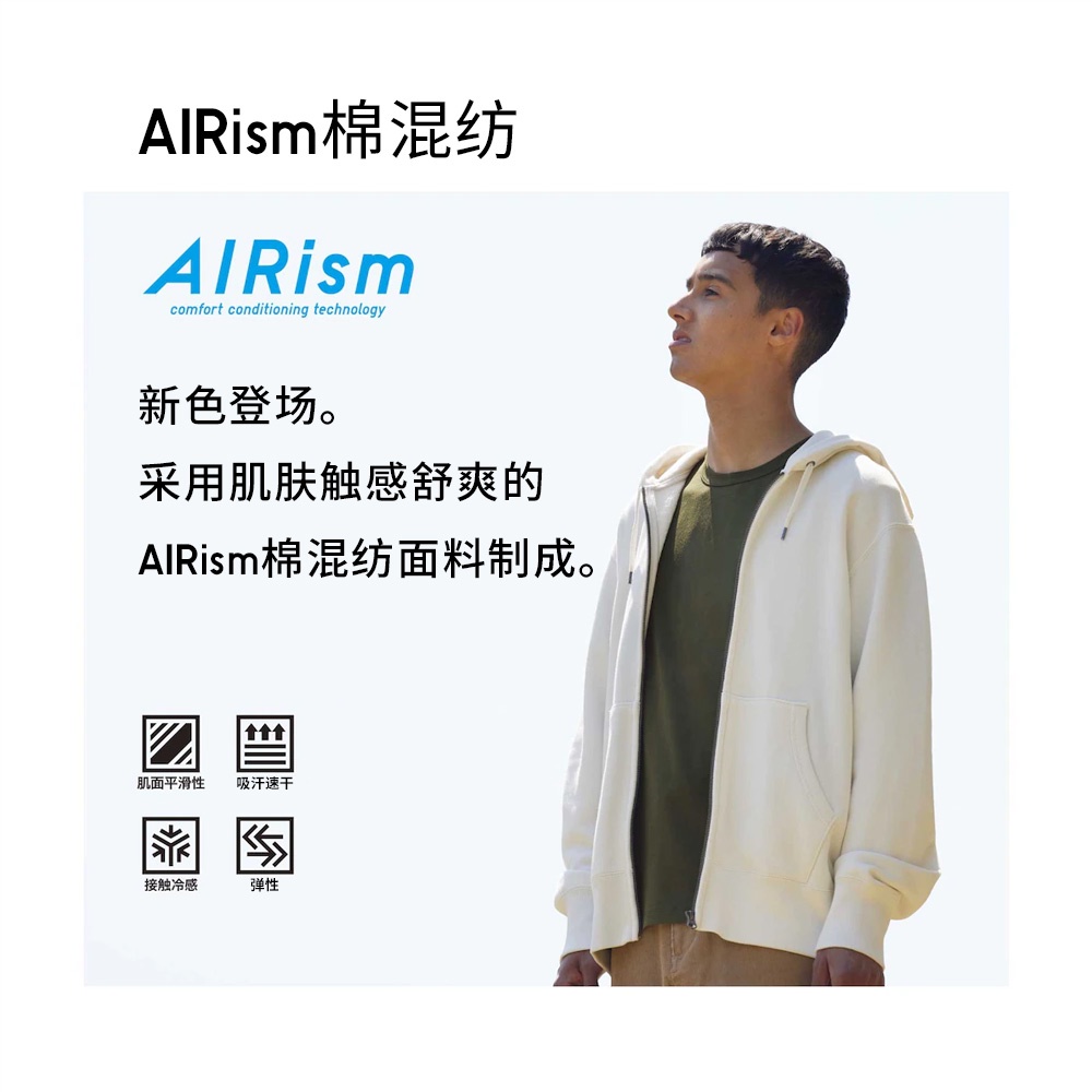 Uniqlo เสื้อยืดคอกลม แขนสั้น ผ้าฝ้ายผสม AIRism สําหรับผู้ชาย 441547 Uniqlo - zwq1992t.th - ThaiPick