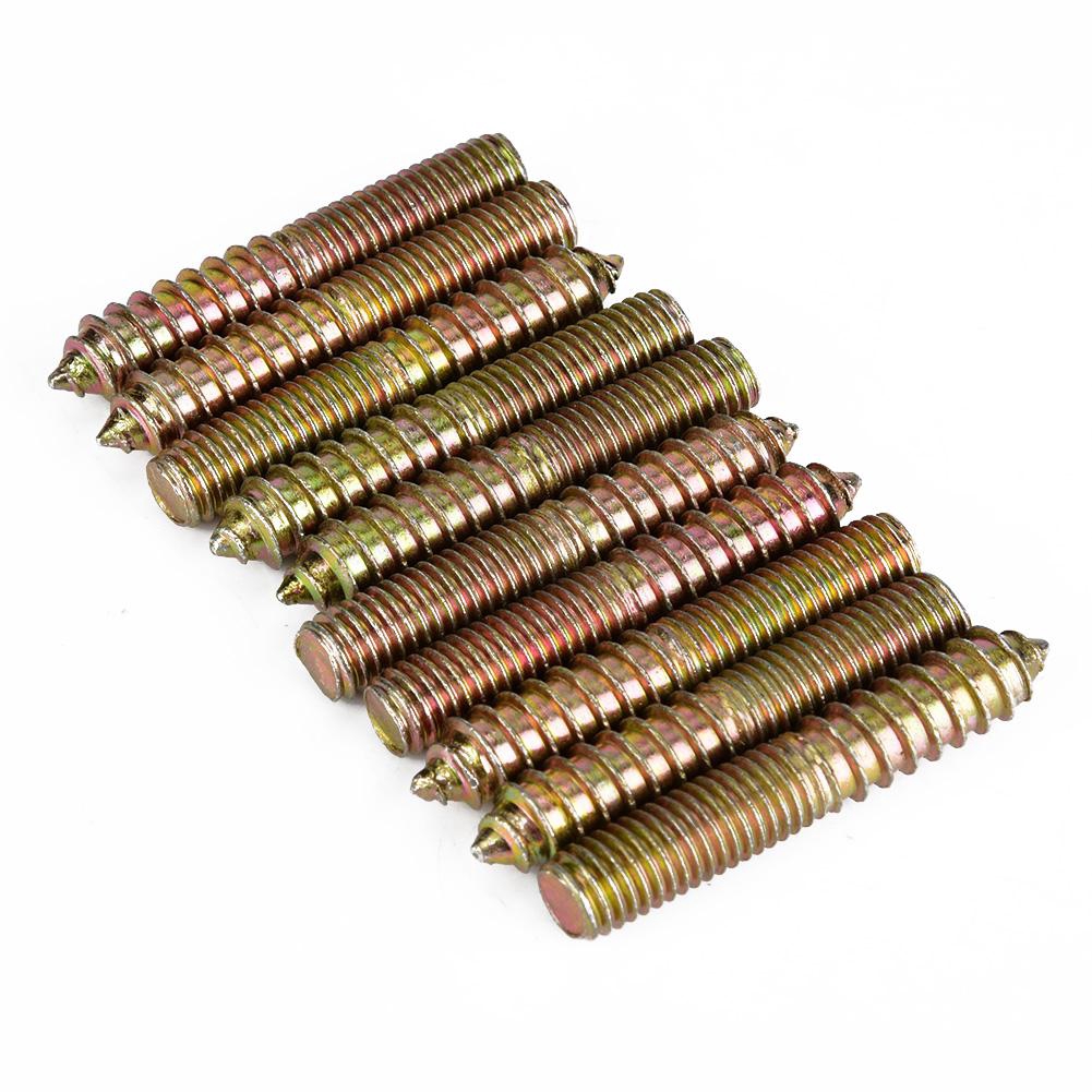 Screw Woodworking Ended Screw 10*60mm Dowel Furniture Connector Double ...