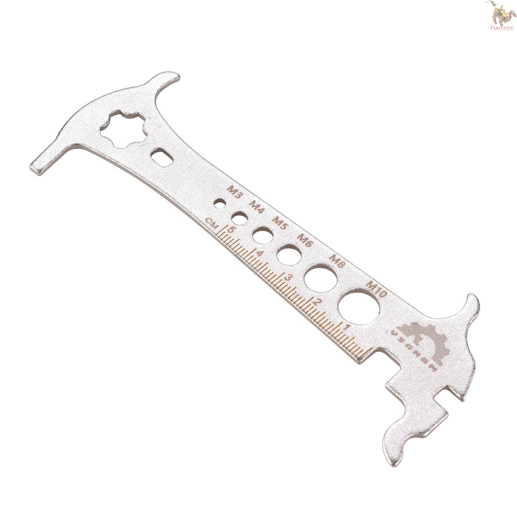 FUN.T Bicycle Chain Measuring Ruler Bike Chain Checker Wear Indicator ...