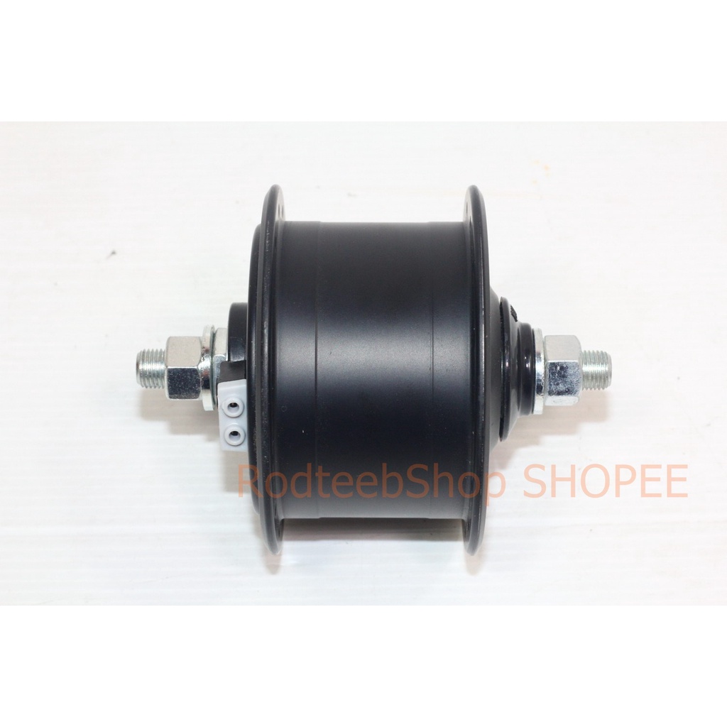 ดุมปั่นไฟ DAHON Dynamo Hub 28 รู กว้าง 74 มม. สีดำ - arkom1928 - ThaiPick