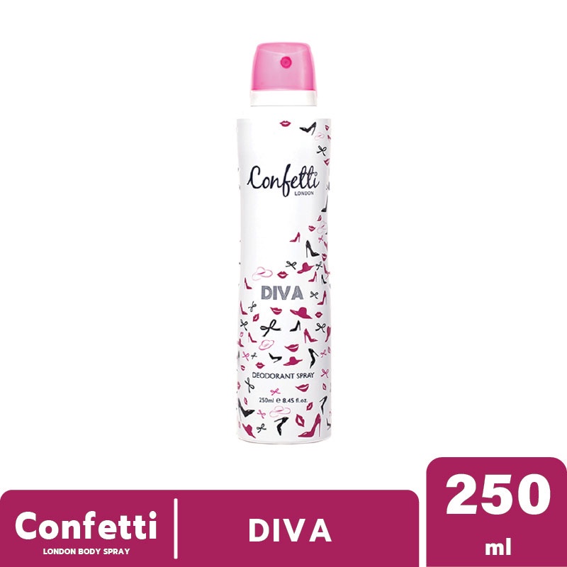 Confetti London Body Spray - Diva 250ml คอนเฟตติ ลอนดอน บอดี้ สเปรย์ ...
