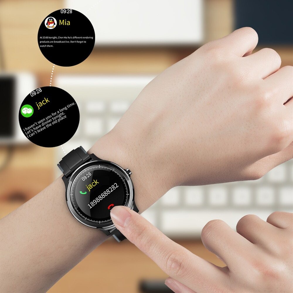 Kospet Probeสมาร์ทนาฬิกา1.3นิ้วหน้าจอสัมผัสเต็มรูปแบบIP68กันน้ำกีฬา ...