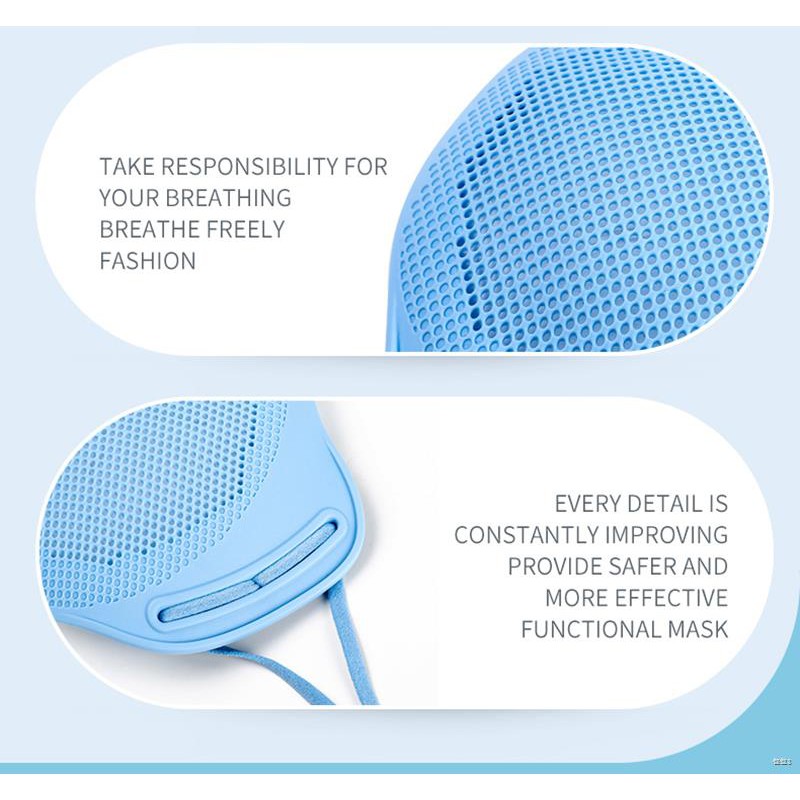 Mask for kidwith 5pcs filters K-N-95 Reusable Silicone Face-Shields ...