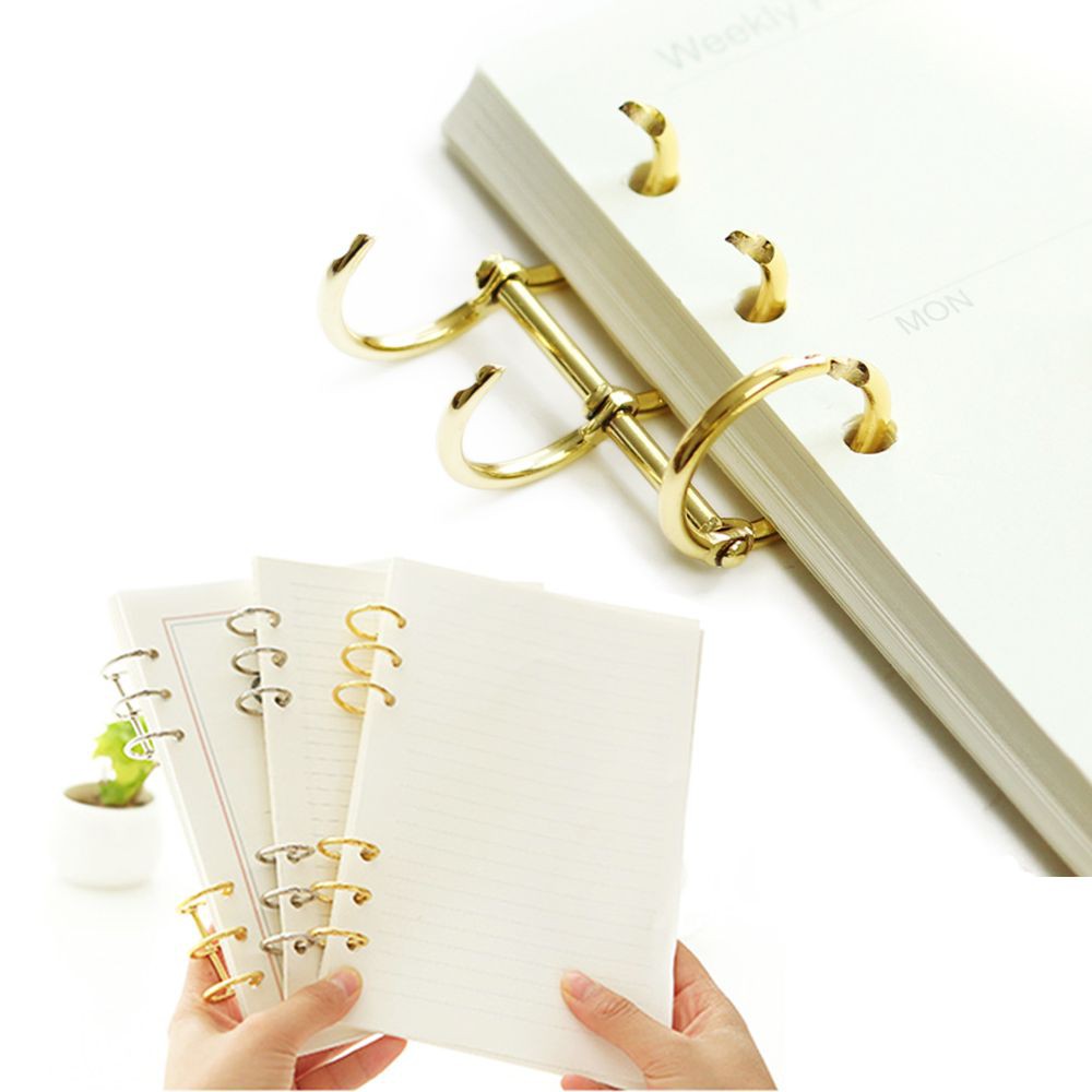 2Pcs/Lot Notebook Metal Craft Scrapbook Clips Hinged Binder Album Loose ...