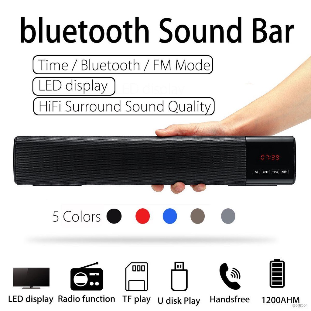 Home TV PC bluetooth Soundbar Speaker Portable Wireless Subwoofer 3D ...