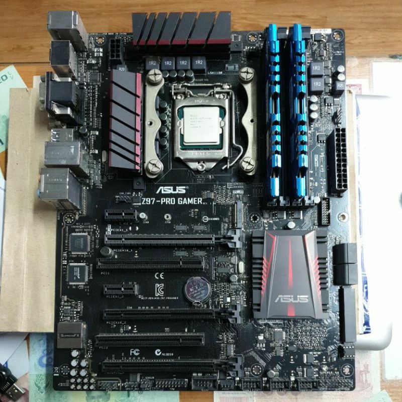 Mainboard asus z97 pro gamer +cpu i7 4770k+ ram16gb ddr3 สภาพนางฟ้าก็ ...