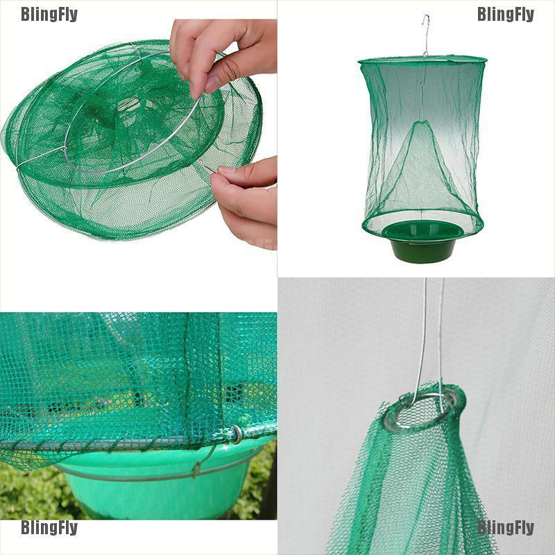 Bling Reusable Green Fly Catcher Killer Cage Net Trap Insert Bug Pest ...