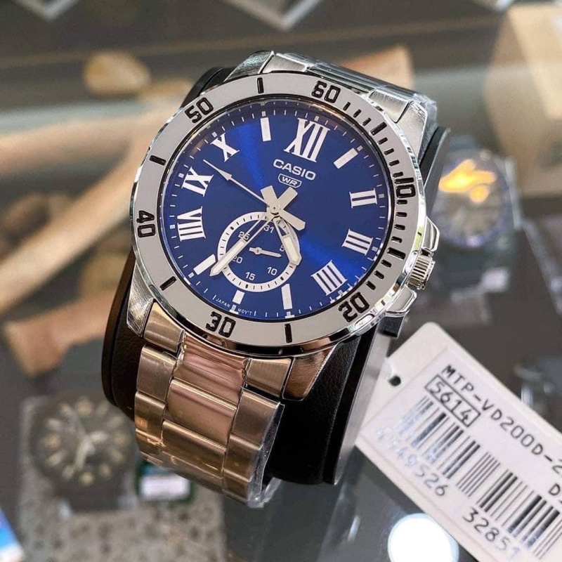 CASIO นาฬิกาข้อมือผู้ชาย รุ่น MTP-VD200 รับประกันศูนย์CMG1ปี MTP-VD200D ...