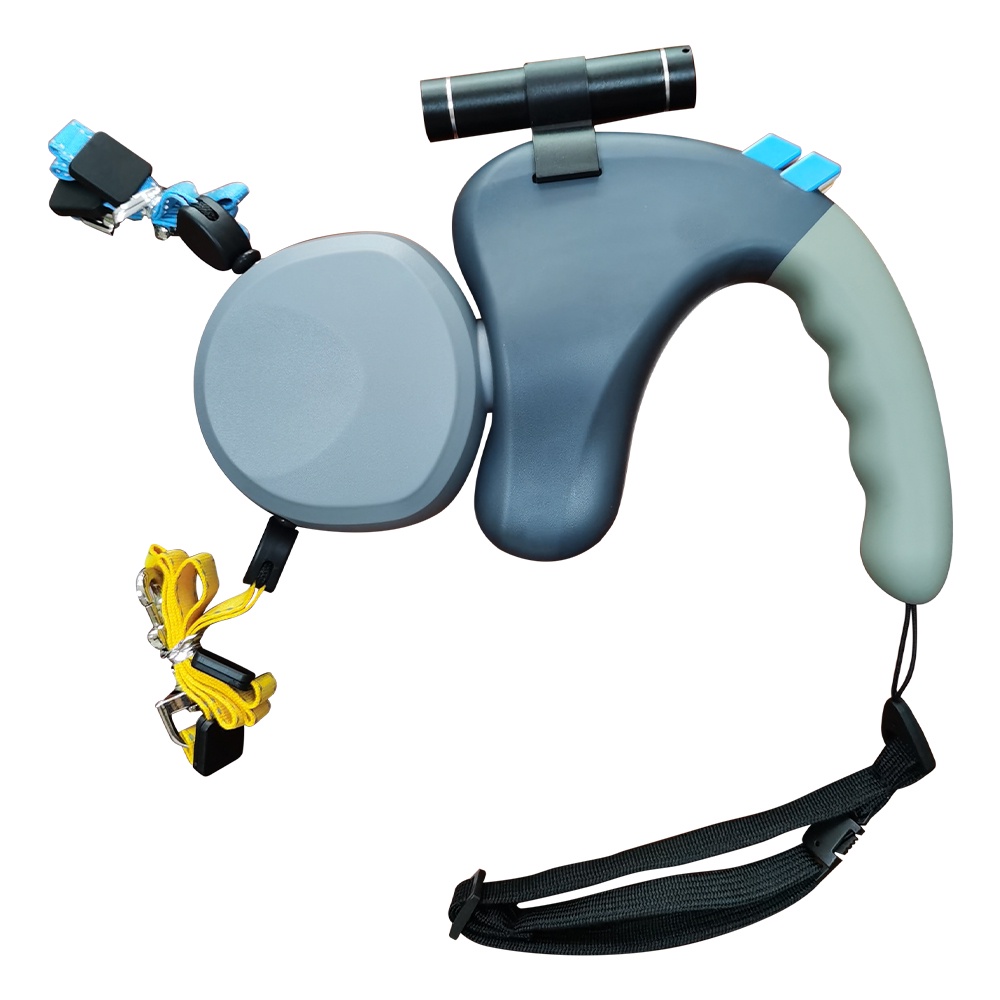 Dual Dog Rope Leash with Light Retractable Double Pet Traction Rope ...