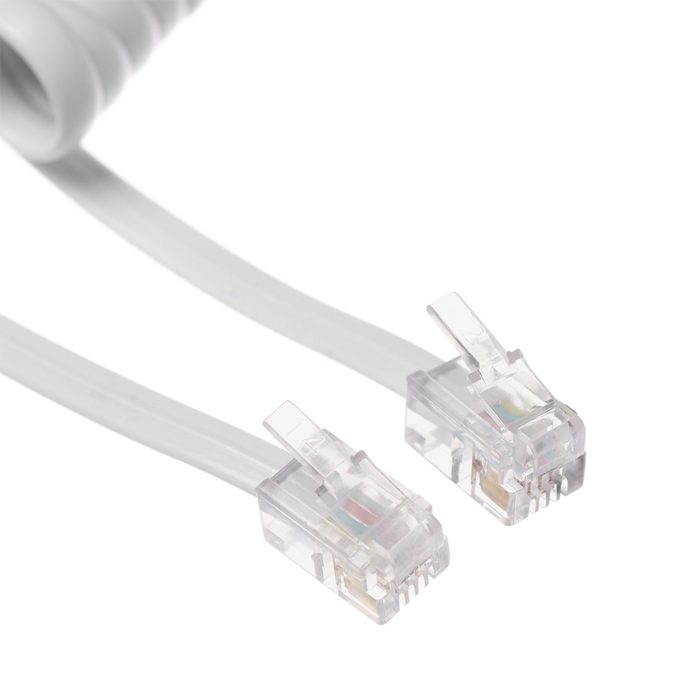 Jane White Coiled Spiral Cable Copper Phone Cord - janegoods.th - ThaiPick